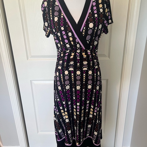 Studio I | Dresses | Studio I Purple And Pink Midi Dress With Short ...